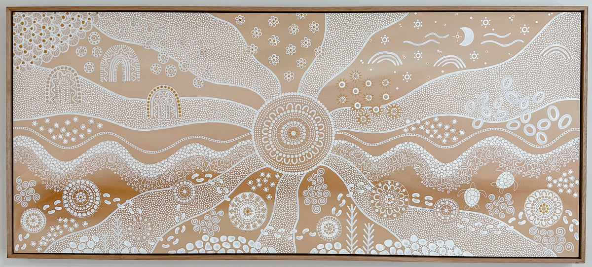 Daisy in Dots - Daisy Hill Aboriginal Indigenous Dot Painting Artist